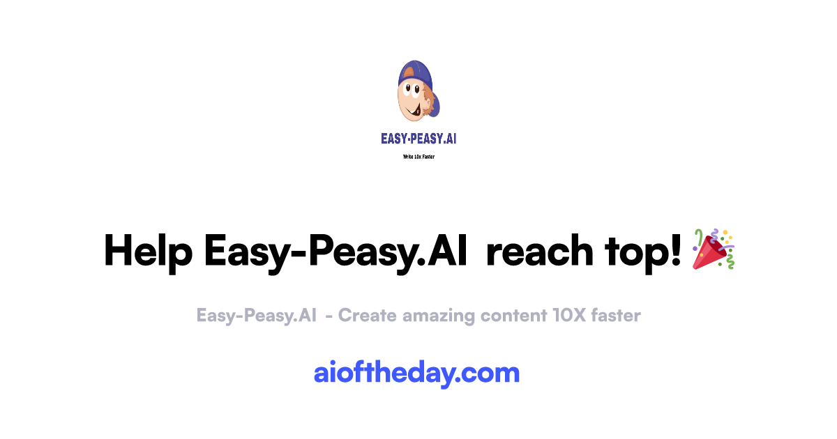 Easy-Peasy.AI - aioftheday.com