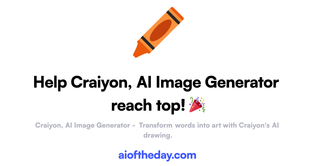 Craiyon, AI Image Generator - aioftheday.com