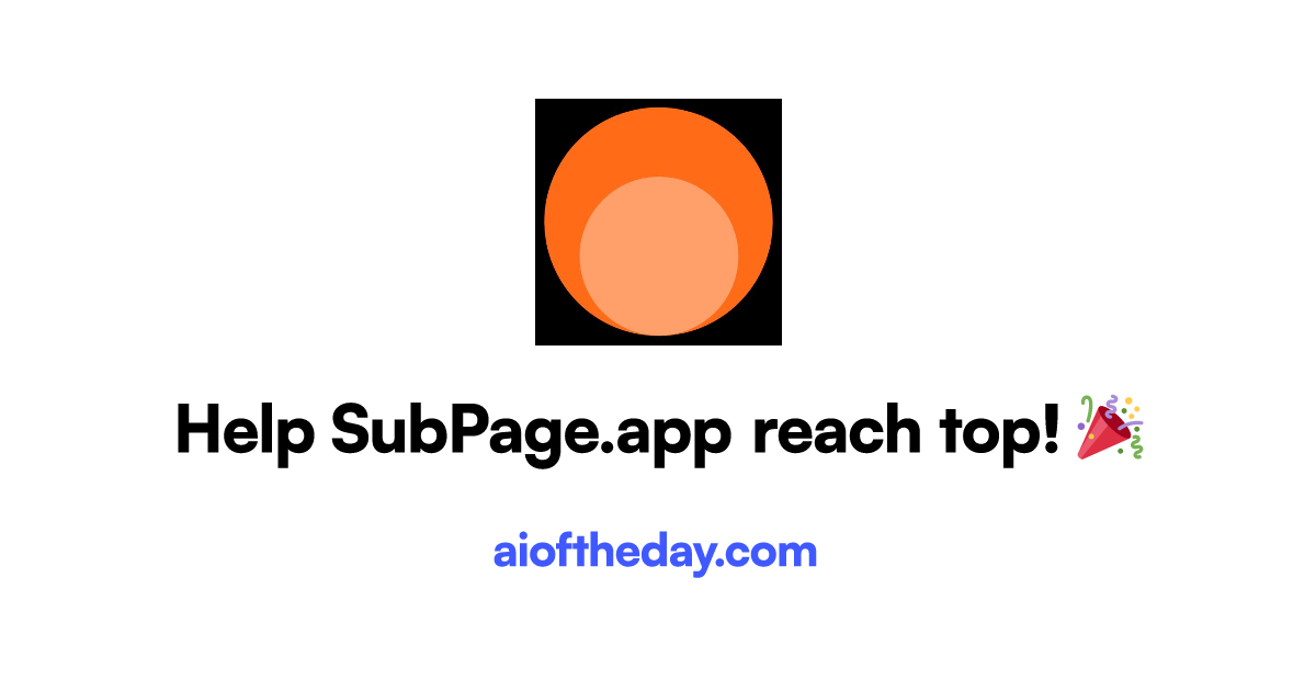 SubPage.app - aioftheday.com