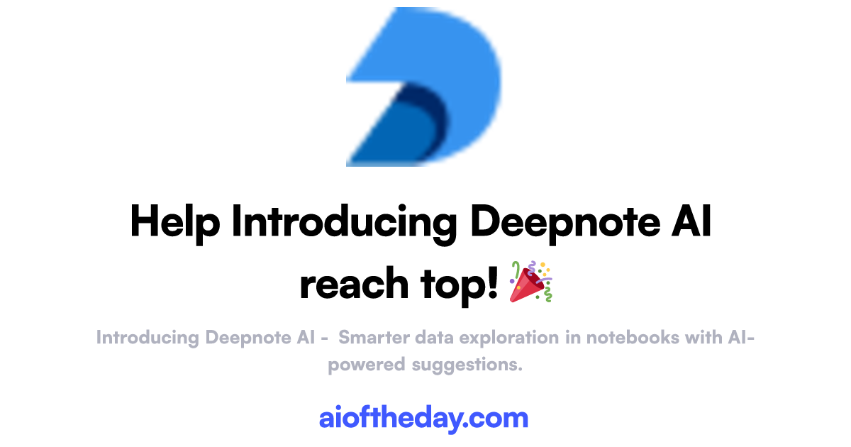 Introducing Deepnote AI - aioftheday.com