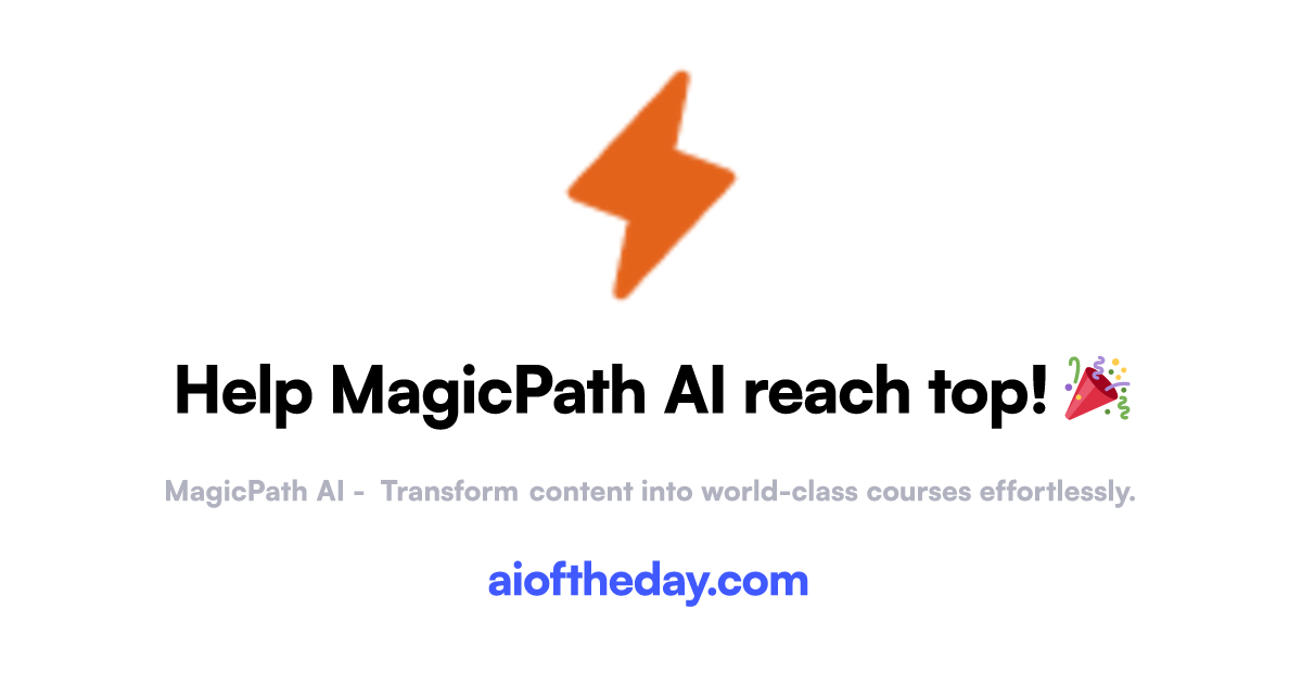 MagicPath AI - aioftheday.com