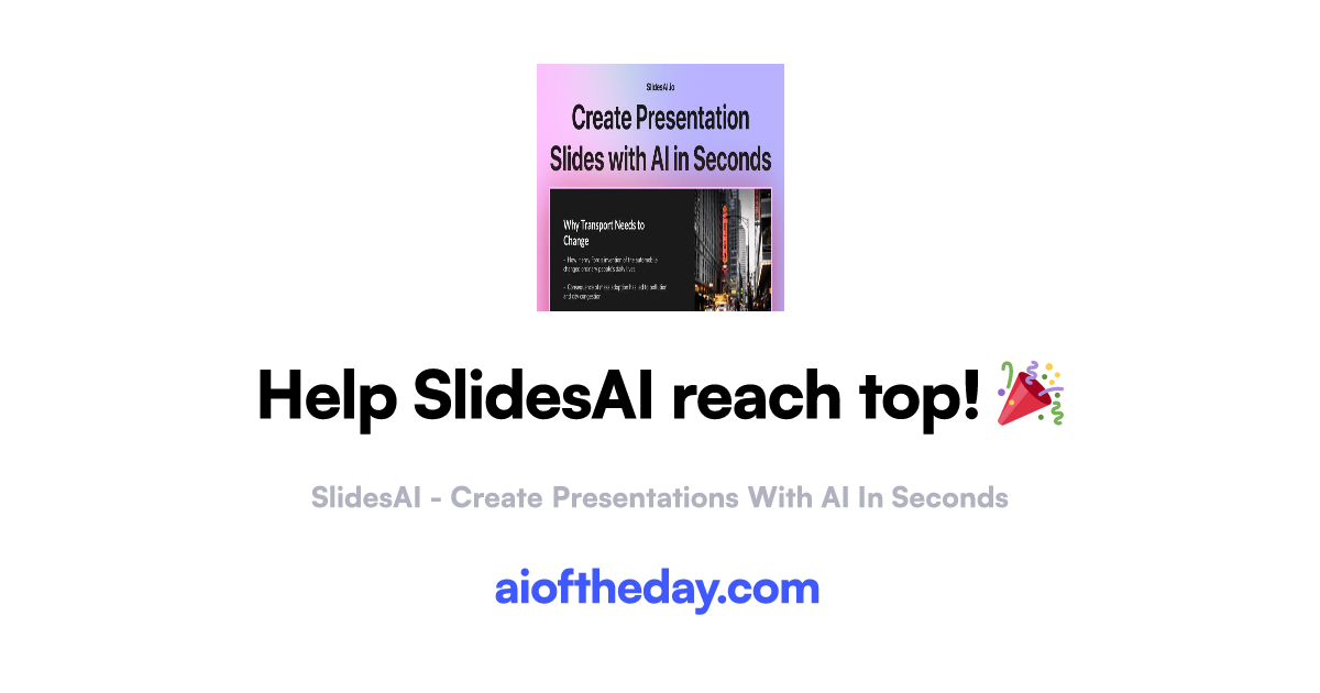 SlidesAI - aioftheday.com